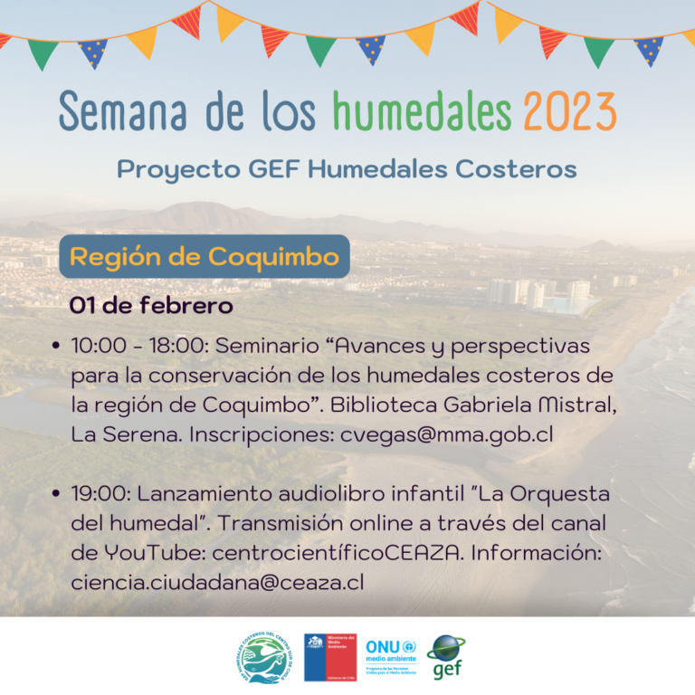 Programa Semana de los Humedales 2023 : Proyecto GEF Humedales Costeros